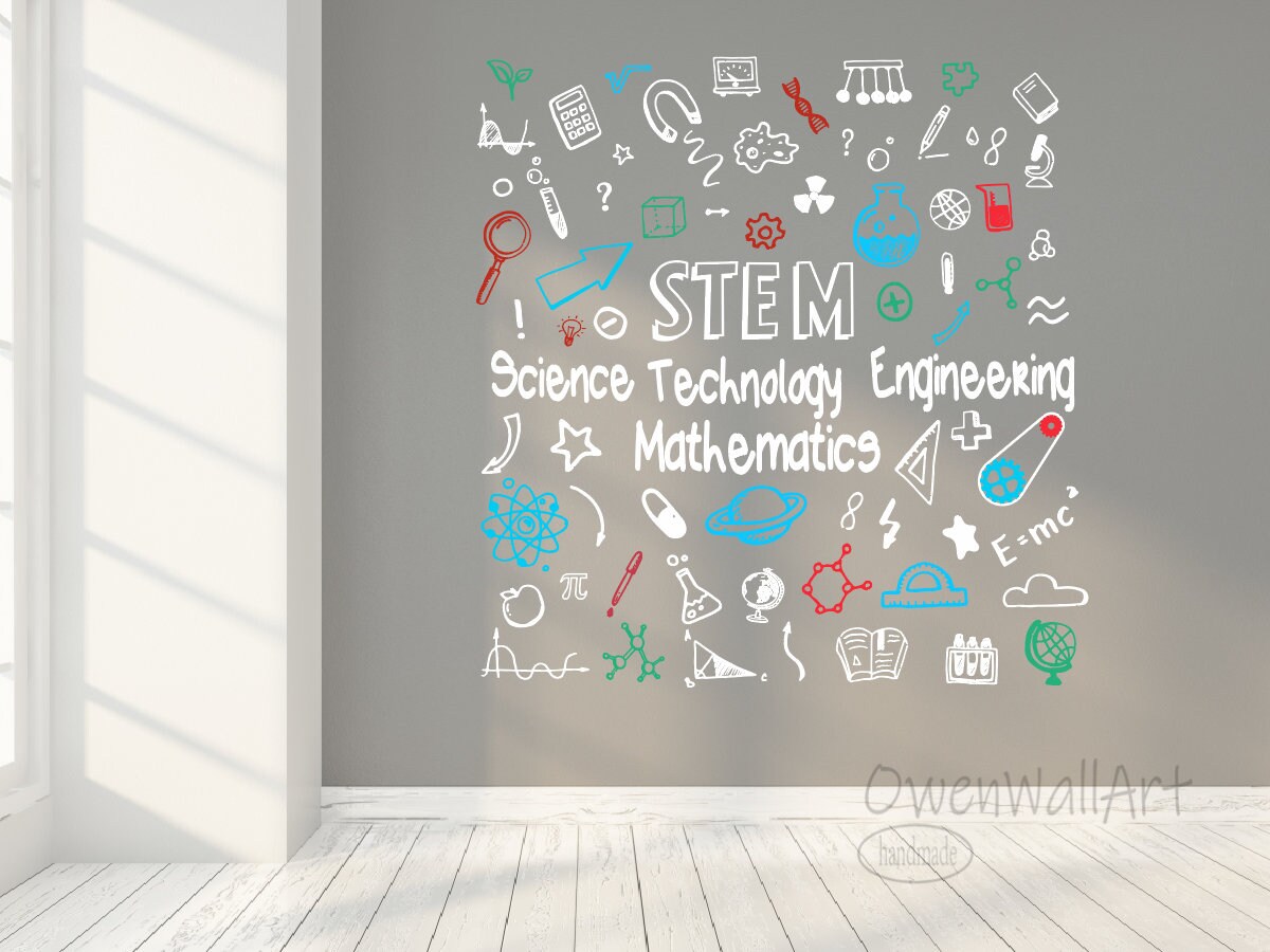 Stem Wall Stickerphysics Chemical Biology Wall Sticker - Etsy