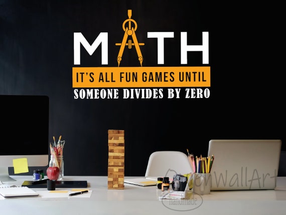 Math Wall Decal Vinyl Wall Art for School classroom Wall | Etsy