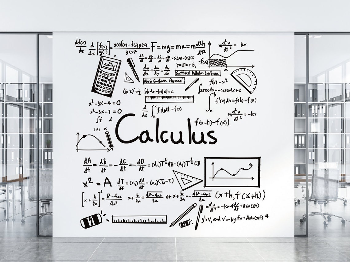 Calculus Graffiti Doodle Decal Math Wall Stickers for School - Etsy