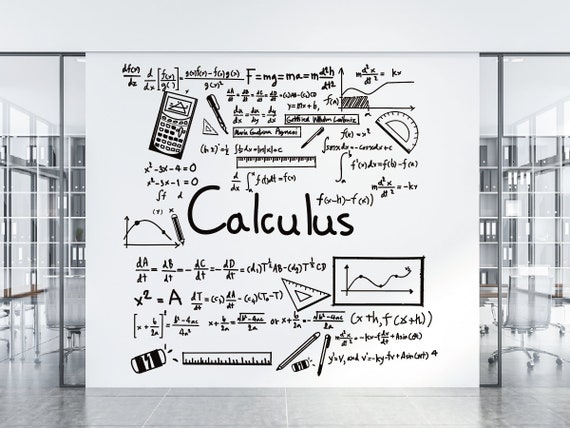 Calculus Graffiti Doodle Decal Math Wall Stickers for School - Etsy ...