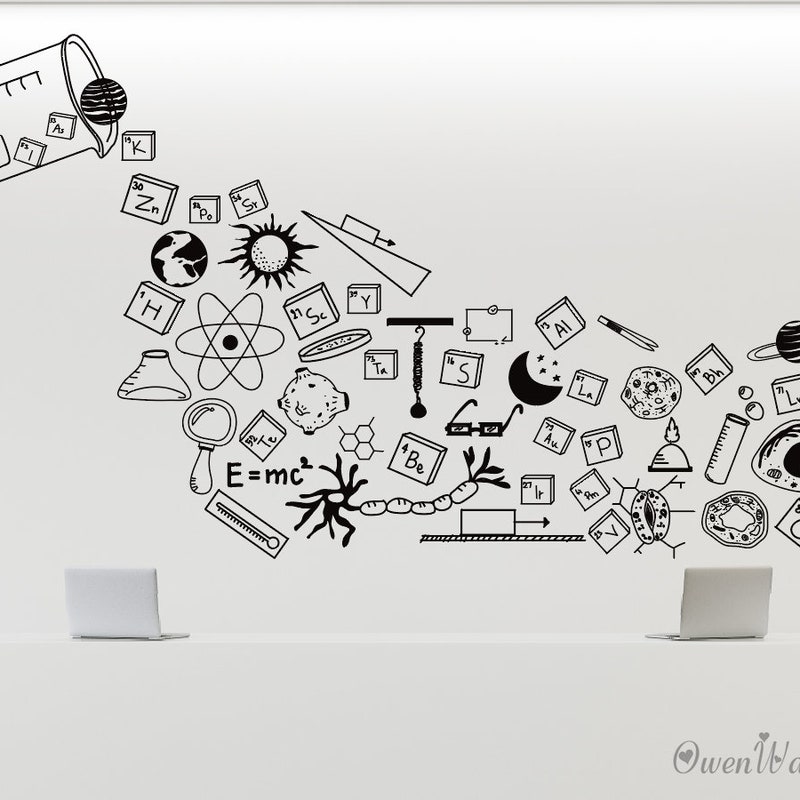 Science Wall Decals - Etsy
