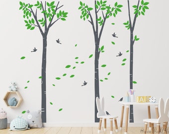 Birch Tree Decal - Etsy