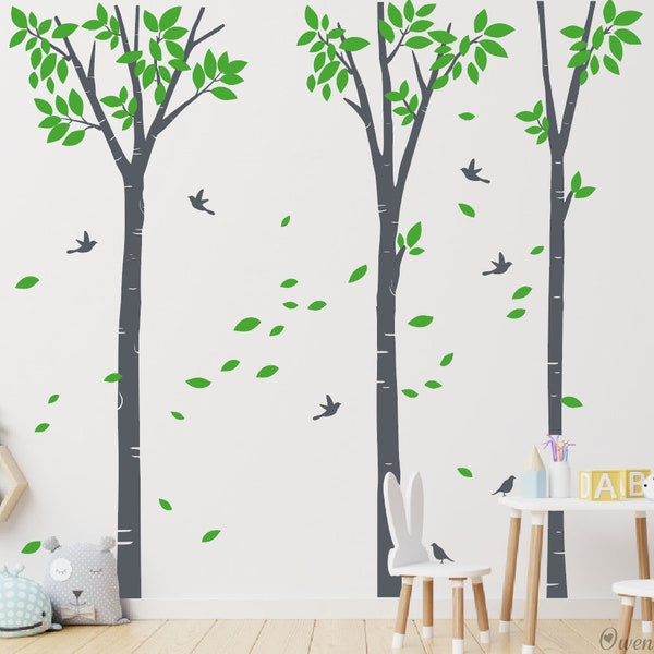 Birch Tree Decal - Etsy