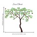 Blowing Tree Wall Decal Leafy Tree Wall Art Tree Wall Decor - Etsy