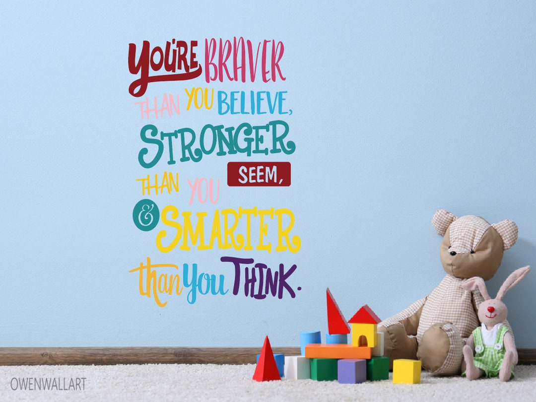 Colorful Inspirational Quotes Wall Decal, Positive Quotes Sticker ...