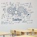 Graffiti Doodle Science Physics Wall Stickers Wall Art for School Wall ...