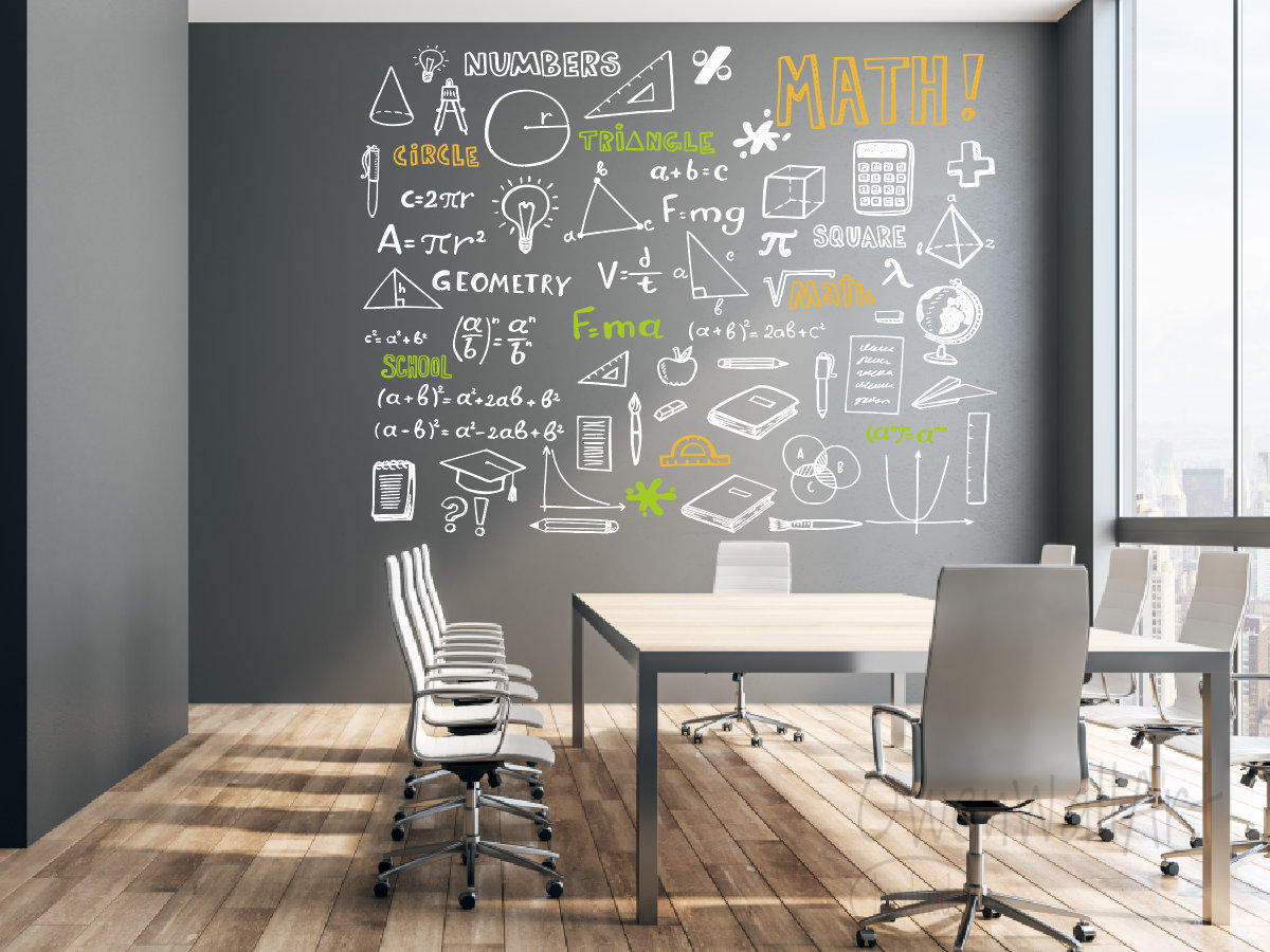 Math Graffiti Wall Decal: Science Classroom Decor - Etsy