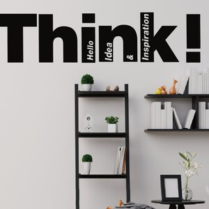 Personalized Creative Office Wall Sticker, Inspiration Wall Decal ...