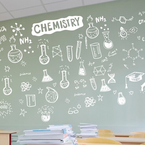 Graffiti Doodle Science Physics Wall Stickers Wall Art for - Etsy