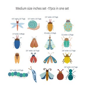 Bug Wall Stickers: Whimsical Insect Decals, Kids Nursery Decor - Etsy