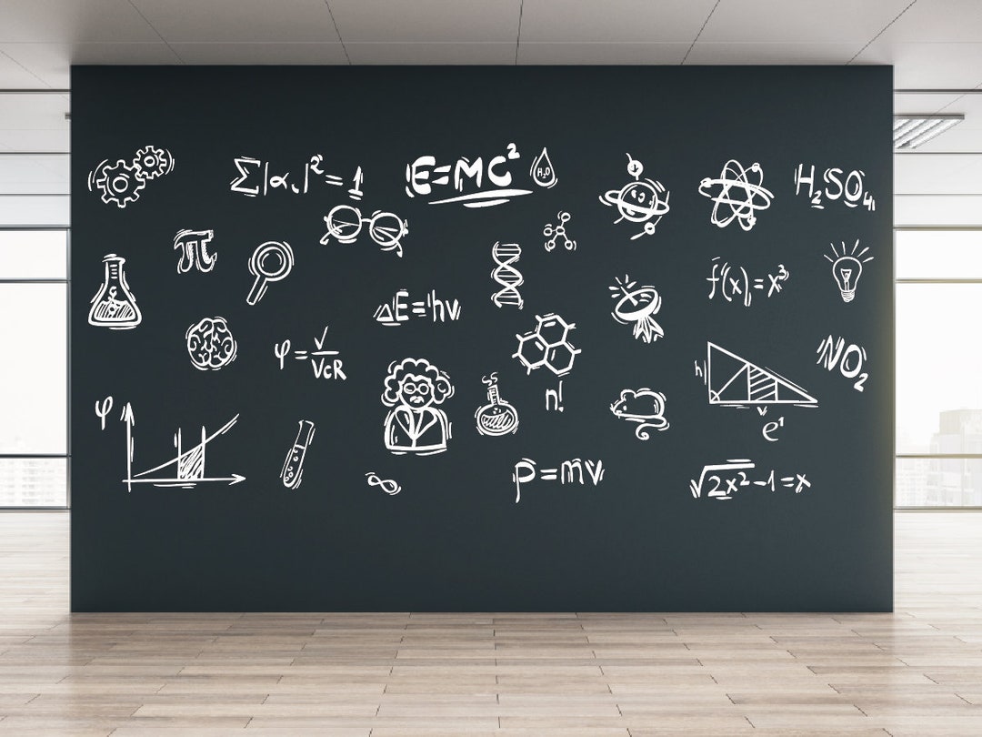 Science Wall Art Vinyl Decal Educational Wall Sticker for School Wall ...
