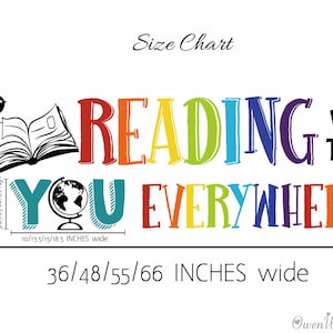 Reading Will Take You Everywhere Wall Decal: Inspirational Quote ...