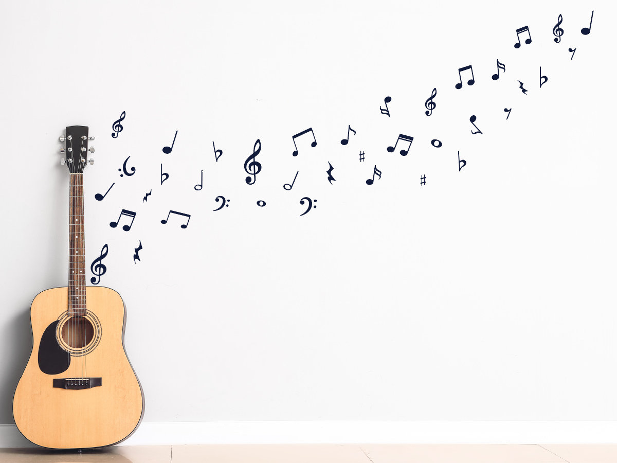 Music Studio Wall Decal Music Vinyl Wall Stickermusic Notes | Etsy