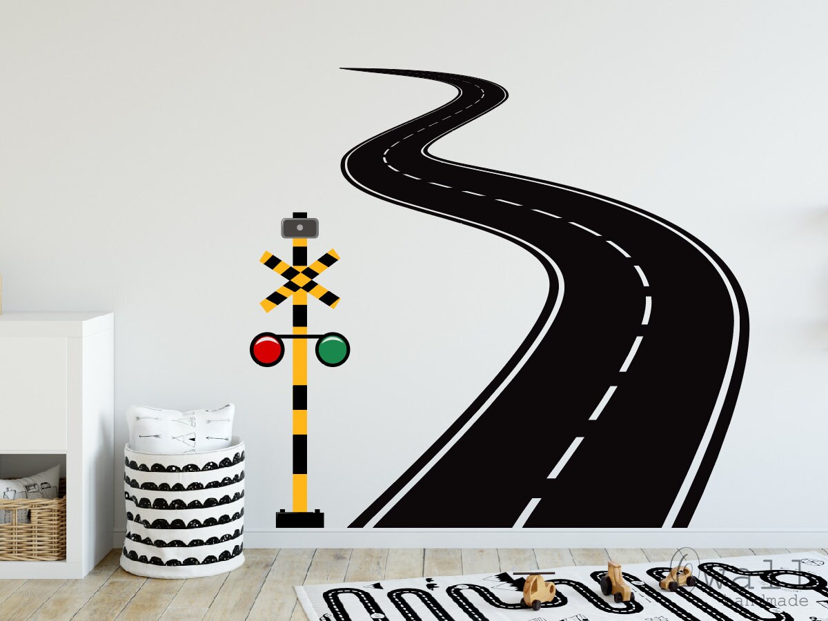 Road Traffic Light Vinyl Wall Decal: Kids Room Road Trip Sticker - Etsy