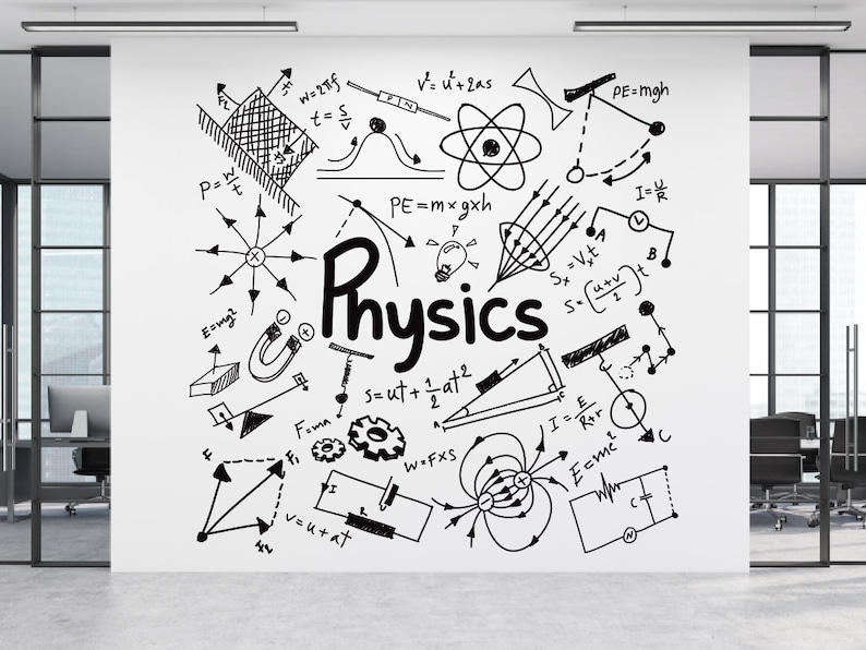 Graffiti Doodle Physics Wall Decal: Classroom Wall Art - Etsy
