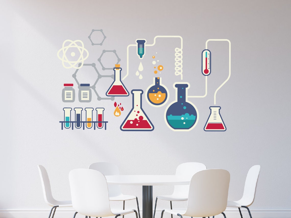 Chemical Science Wall Art Vinyl Decal Educational Wall Sticker - Etsy