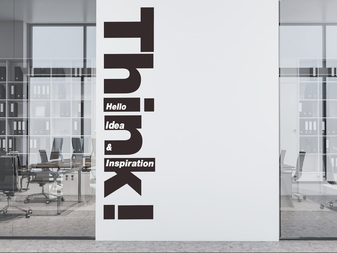 Personalized Creative Office Wall Sticker Inspiration Wall - Etsy