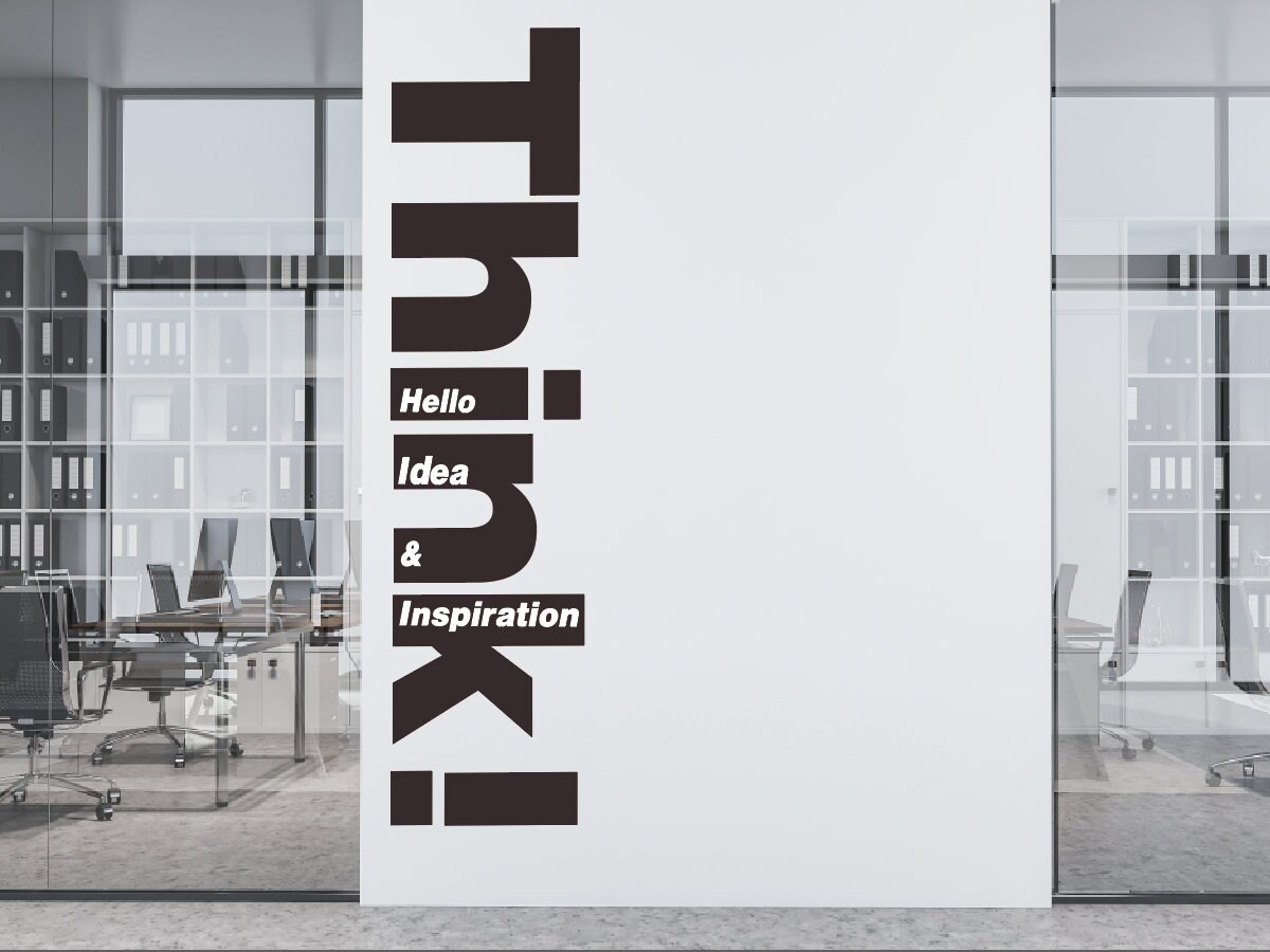 Personalized Creative Office Wall Sticker Inspiration Wall - Etsy