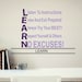 Inspiring Learn Quotes Wall Decal Studying Quotes Sticker - Etsy
