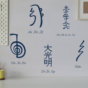 Reiki Symbol Wall Decals: Serene Room Decor - Etsy