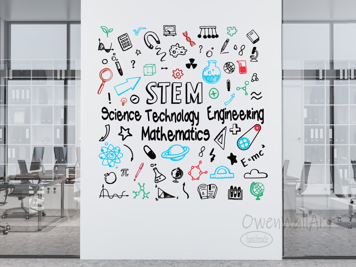 Stem Wall Stickerphysics Chemical Biology Wall Sticker - Etsy