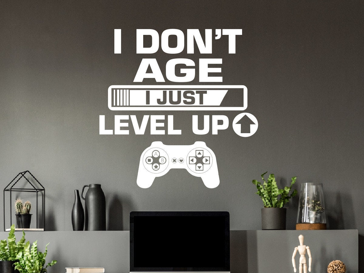 Gamer Controller Decal Gaming Wall Decorgamer Wall Sticker - Etsy