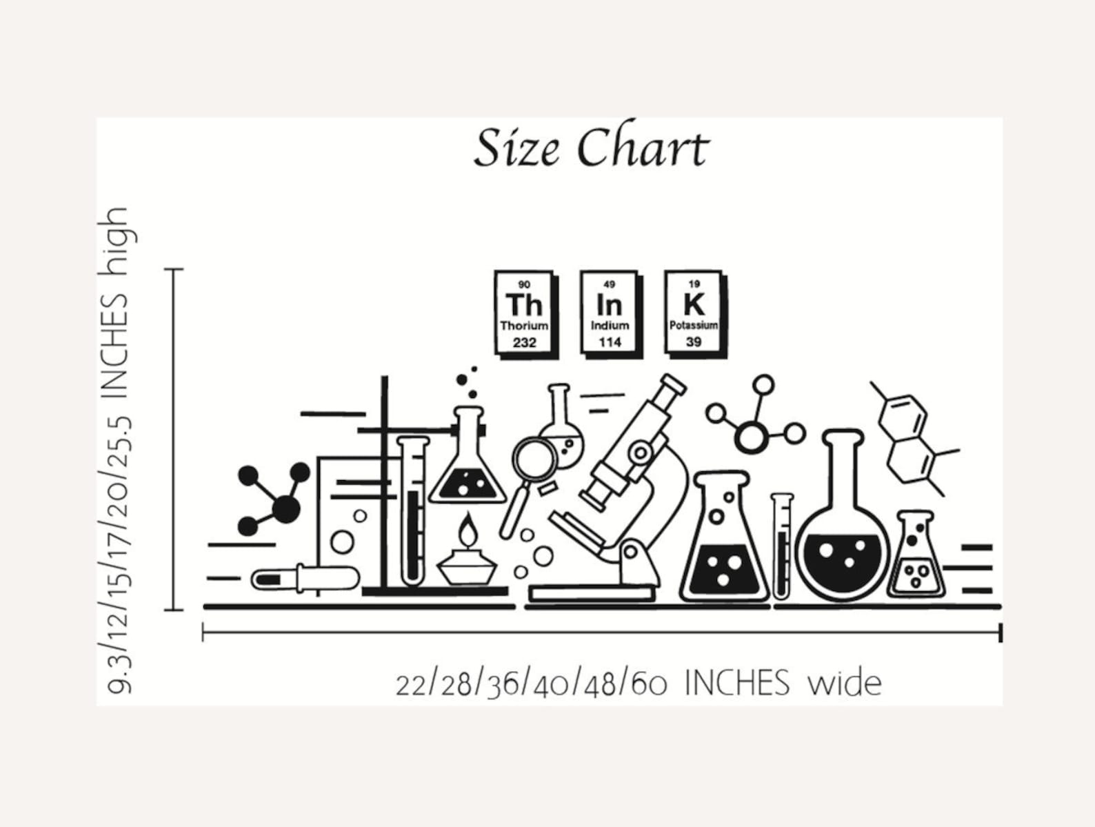 Chemistry Science Wall Art Vinyl Decal Educational Wall - Etsy