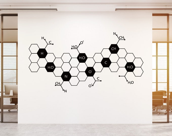 Chemical Experiment School Wall Decal, Science Students Vinyl Wall ...
