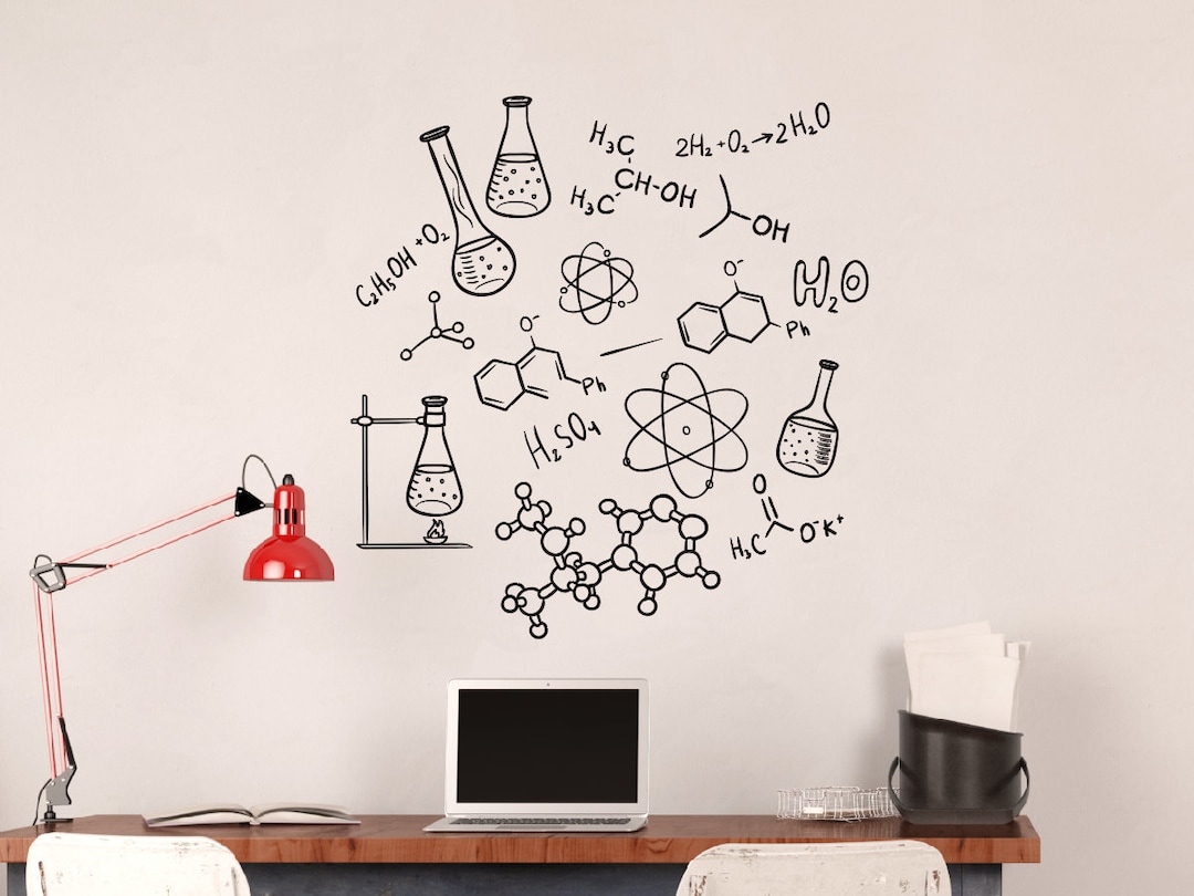 Chemistry Science Wall Decal,science Vinyl Decal, Educational Wall ...