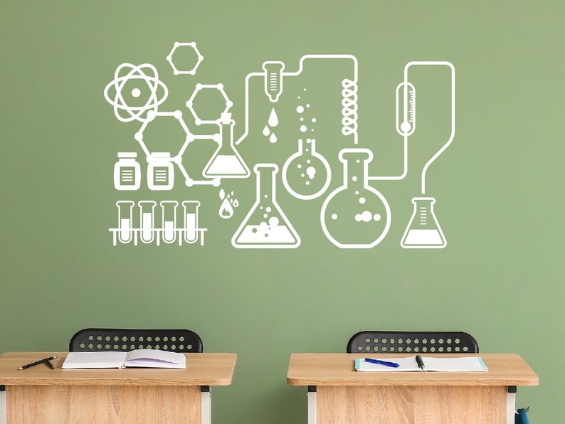 Chemical Science Wall Art Vinyl Decal Educational Wall Sticker - Etsy