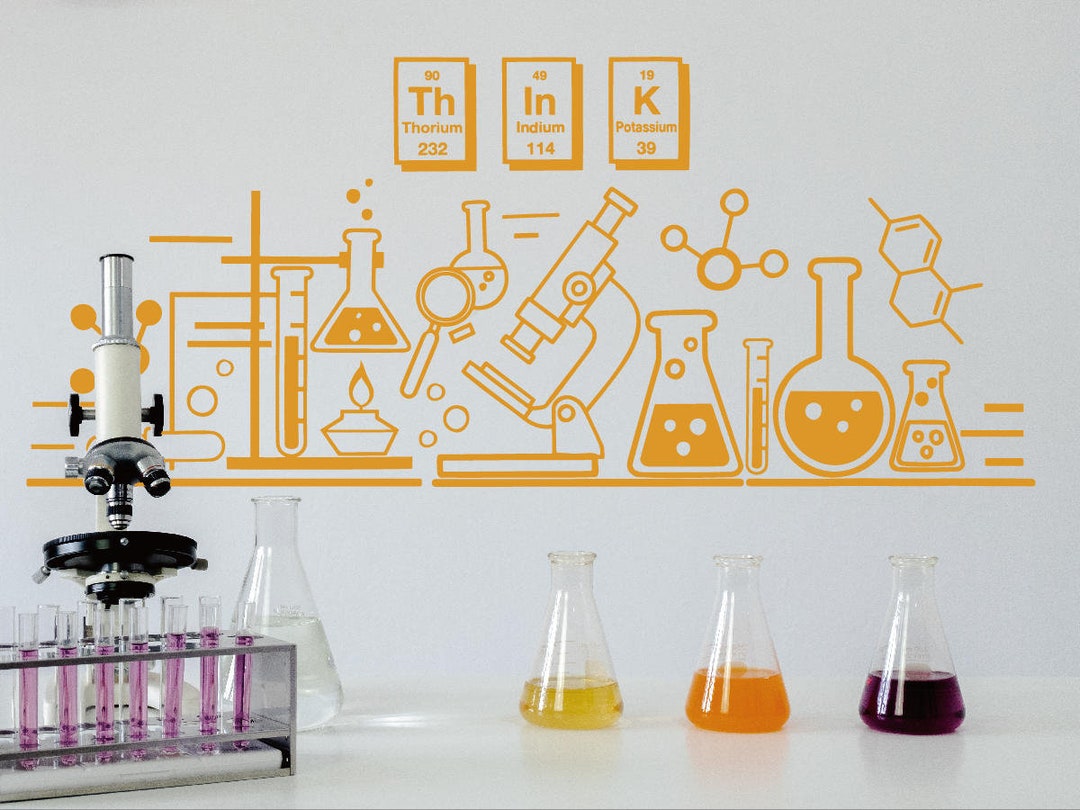 Chemistry Science Wall Art Vinyl Decal Educational Wall - Etsy