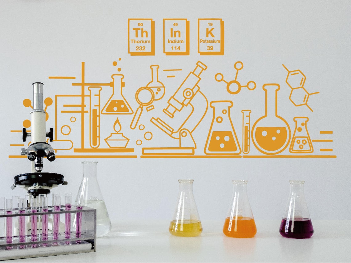 Chemistry Science Wall Art Vinyl Decal Educational Wall - Etsy