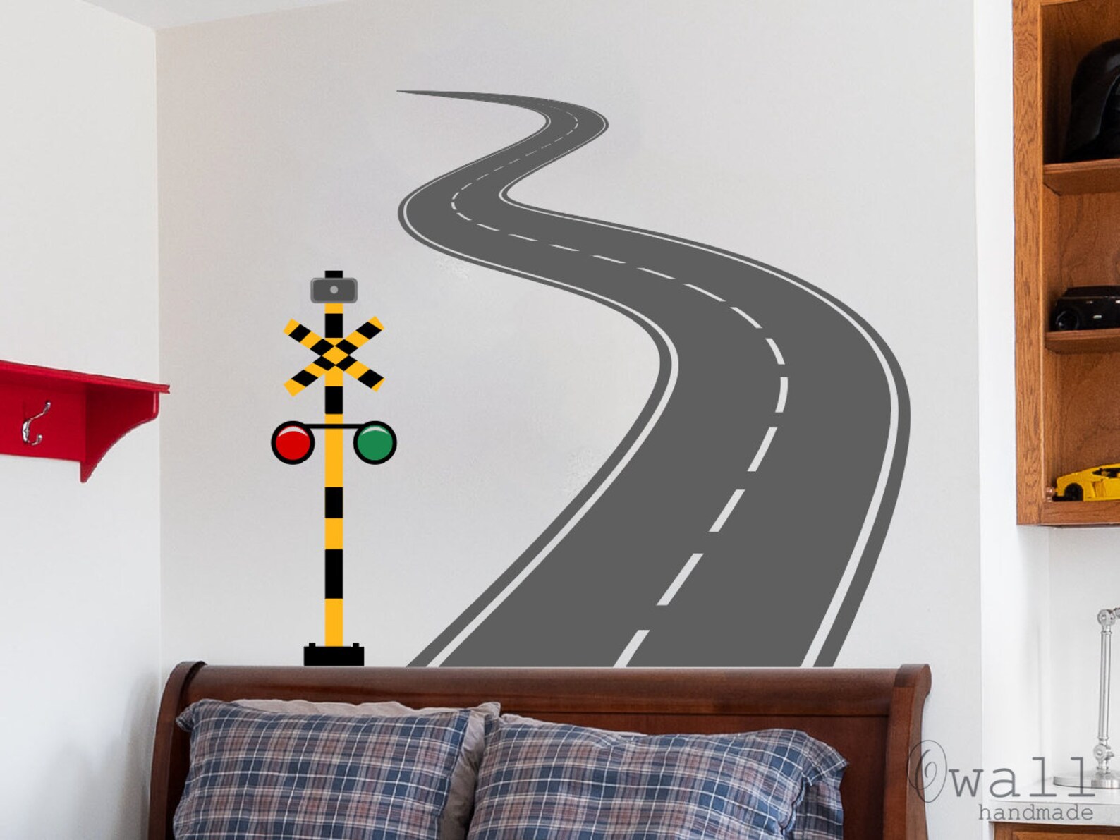 Road Traffic Light Vinyl Wall Decal: Kids Room Road Trip Sticker - Etsy
