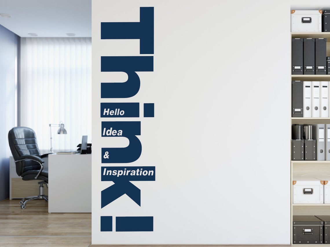 Personalized Creative Office Wall Sticker Inspiration Wall - Etsy
