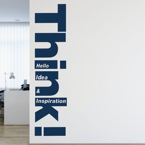 Personalized Creative Office Wall Sticker, Inspiration Wall Decal ...