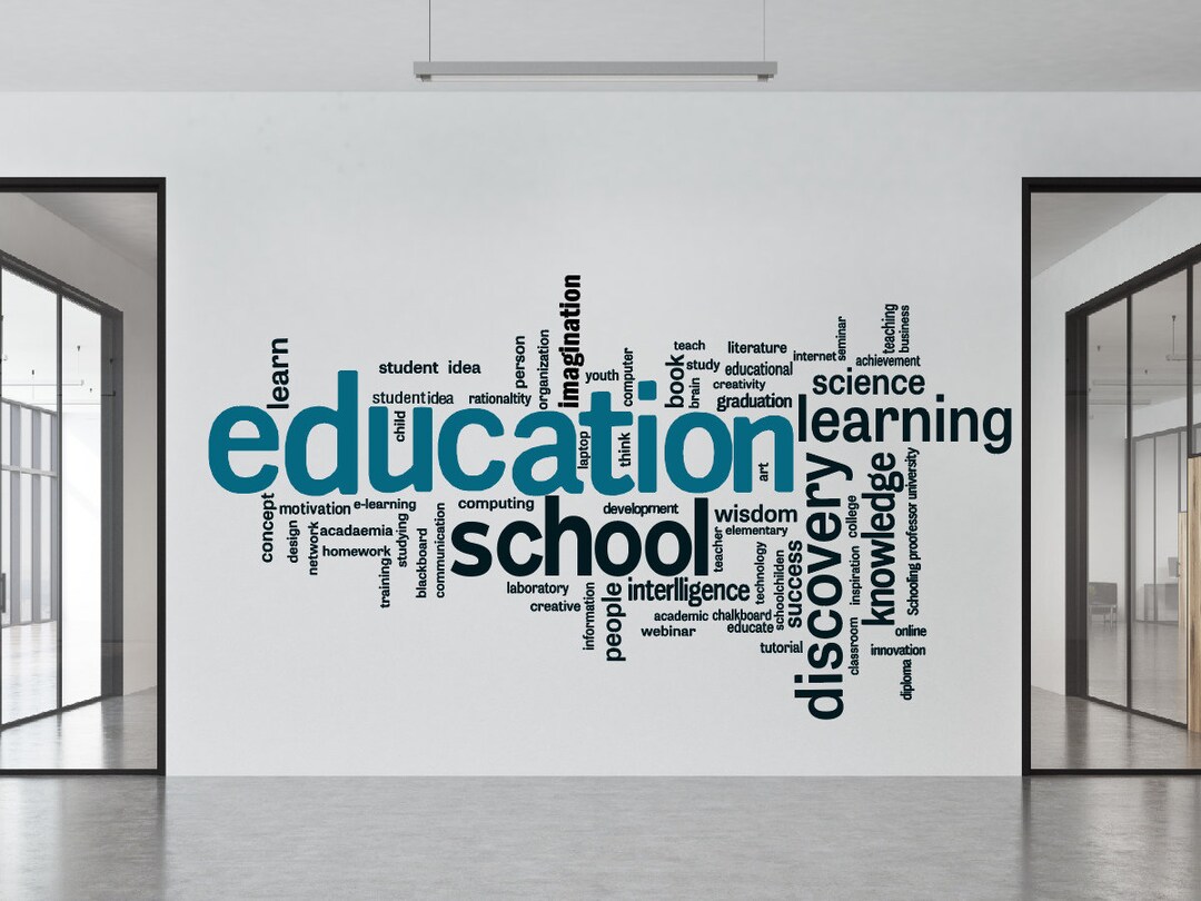 Graffiti Doodle Education Wall Sticker Learing Wall Art for - Etsy