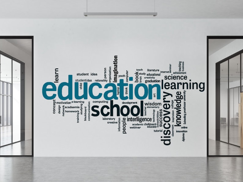 Graffiti Doodle Education Wall Sticker Learing Wall Art for - Etsy