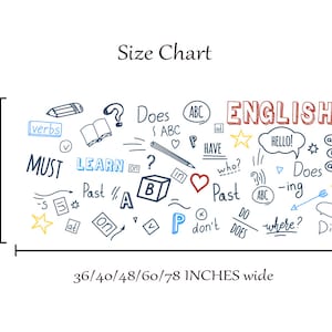 Graffiti Doodle English Language Arts Wall Sticker,language Wall Art ...