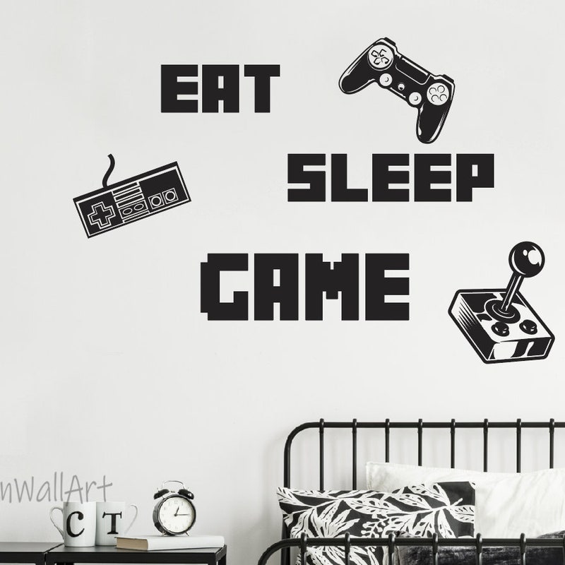 Eat Sleep Game Wall Decal - Etsy
