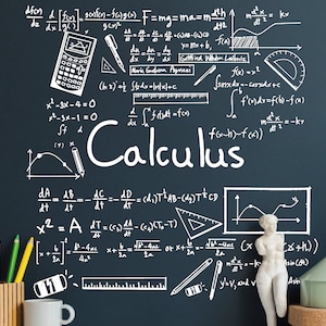 Calculus Graffiti Doodle Wall Decal: Math Classroom Decor - Etsy