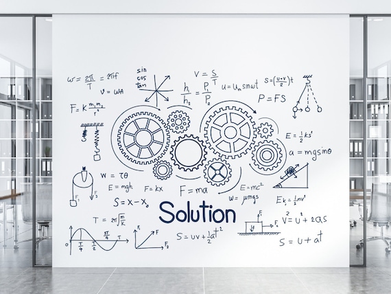 Graffiti Doodle Science Physics Wall Stickers Wall Art for | Etsy