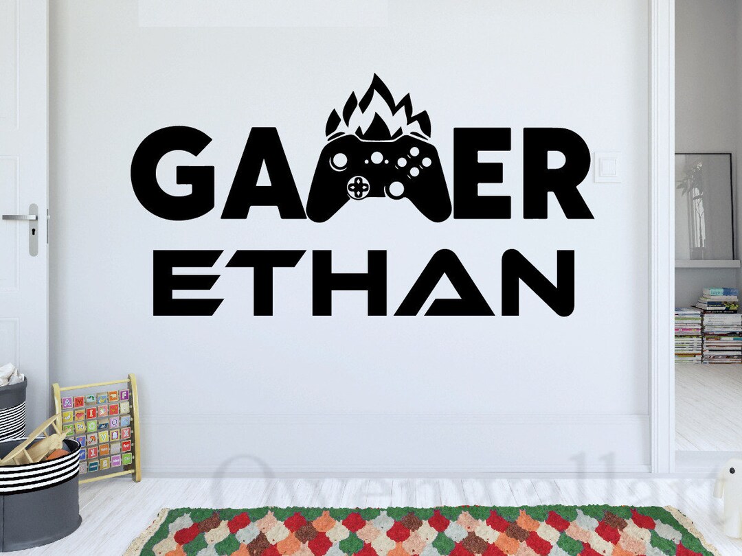 Gamer Vinyl Wall Decal: Gaming Room Decor - Etsy