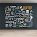 Algebra Graffiti Wall Decal: Math Classroom Decor - Etsy