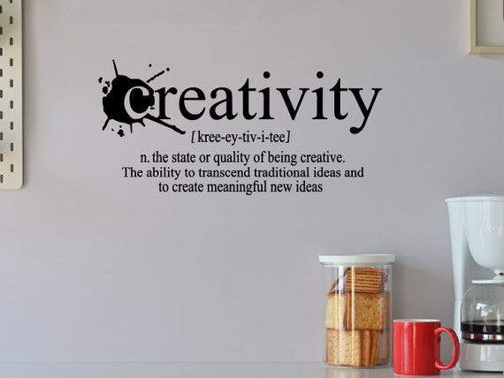 Creativity Quotes Wall Decal Office Wall Stickerinspiring - Etsy