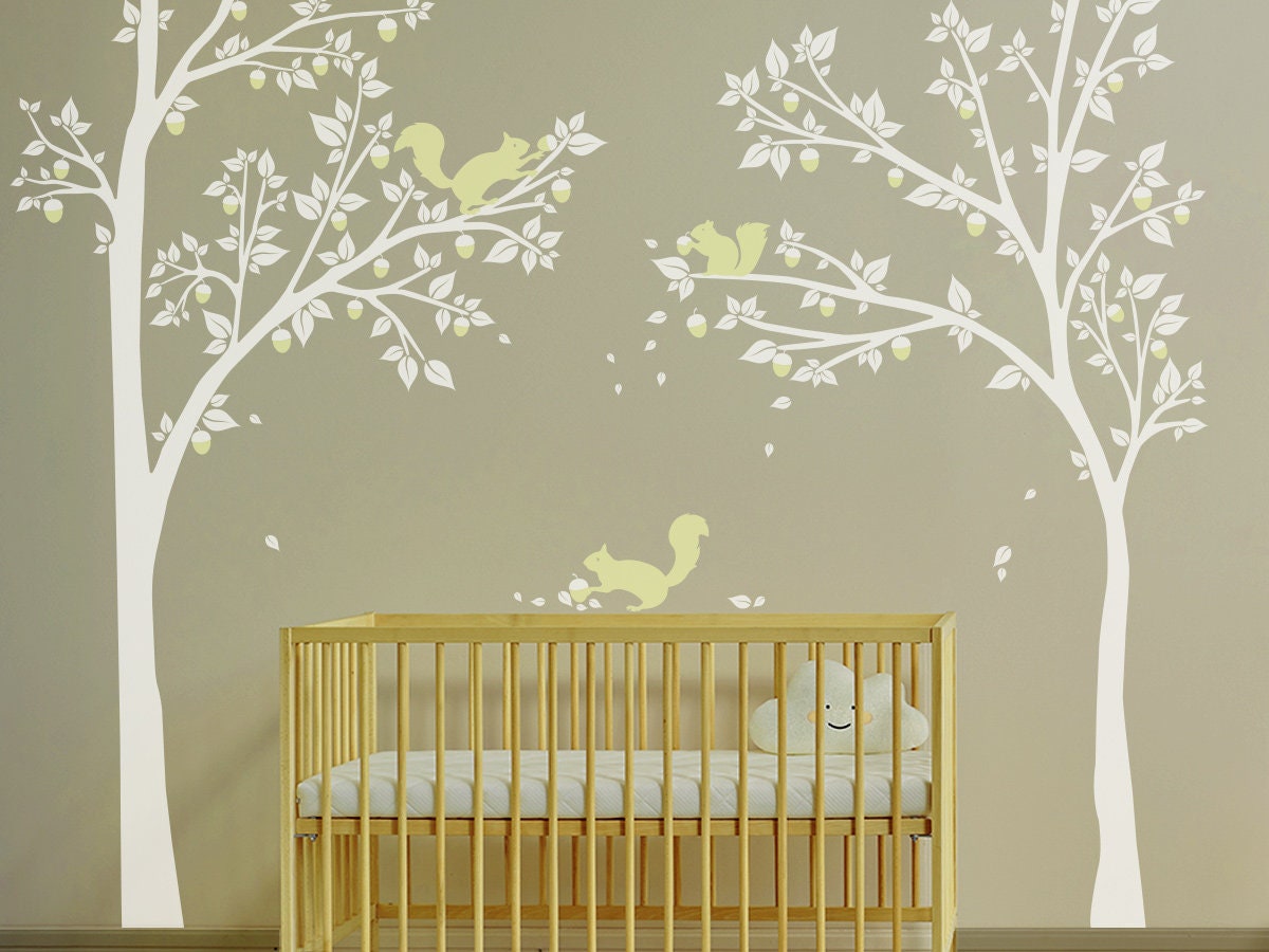 Nursery Tree Wall Decal Kids Room Wall Decal Tree Wall | Etsy