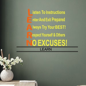 Inspiring Learn Quotes Wall Decal - Studying Quotes Sticker -office ...