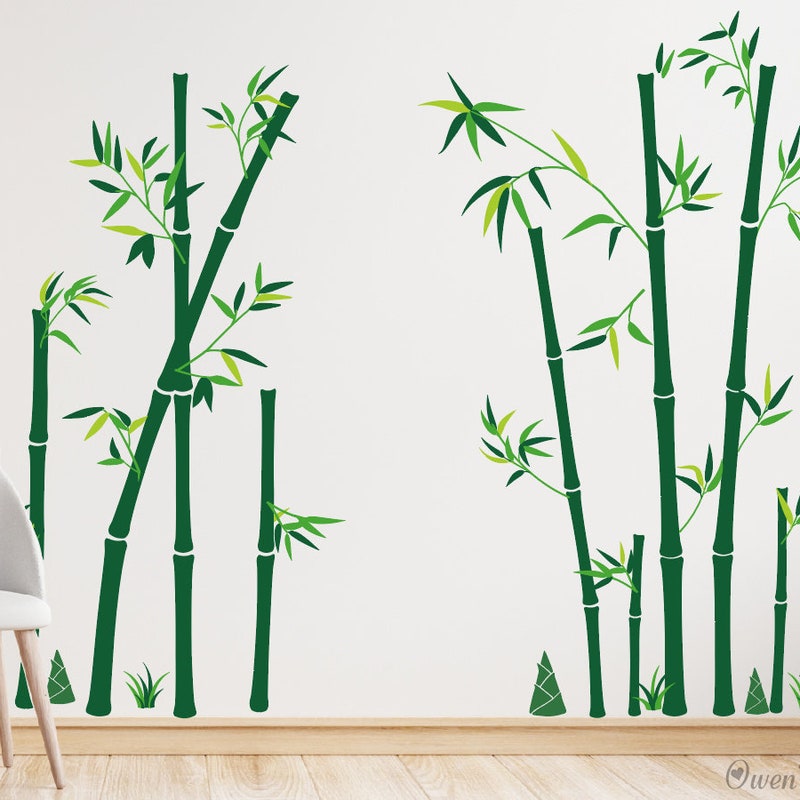 Bamboo Wall Decal - Etsy