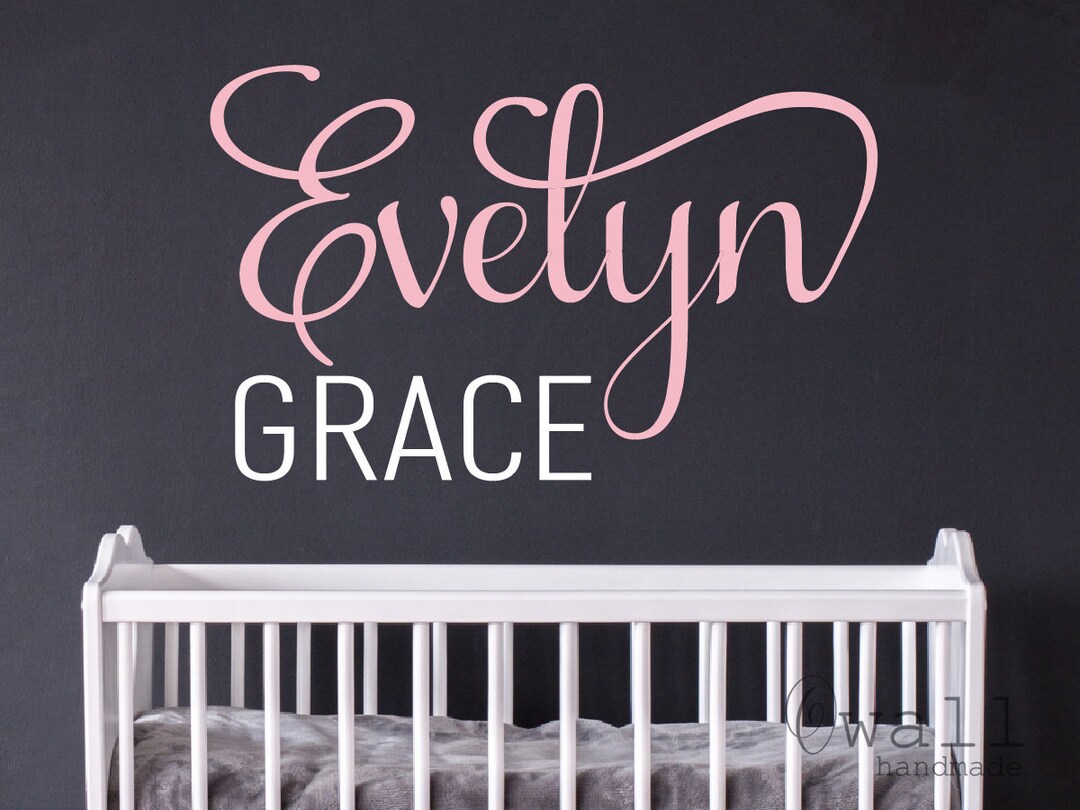Fancy Cursive Name Sticker,personalized Custom Name Vinyl Wall Art ...