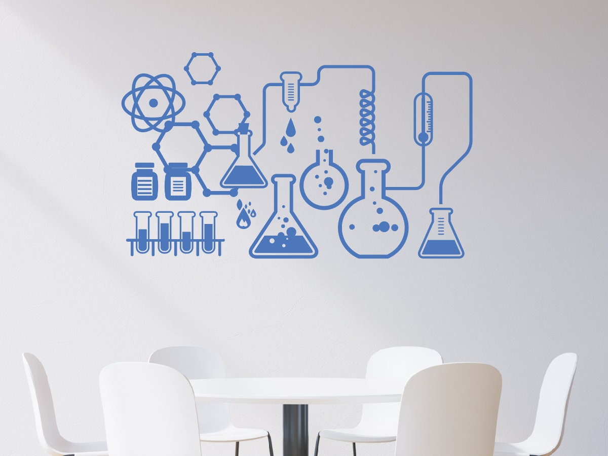 Chemical Science Wall Art Vinyl Decal Educational Wall Sticker - Etsy