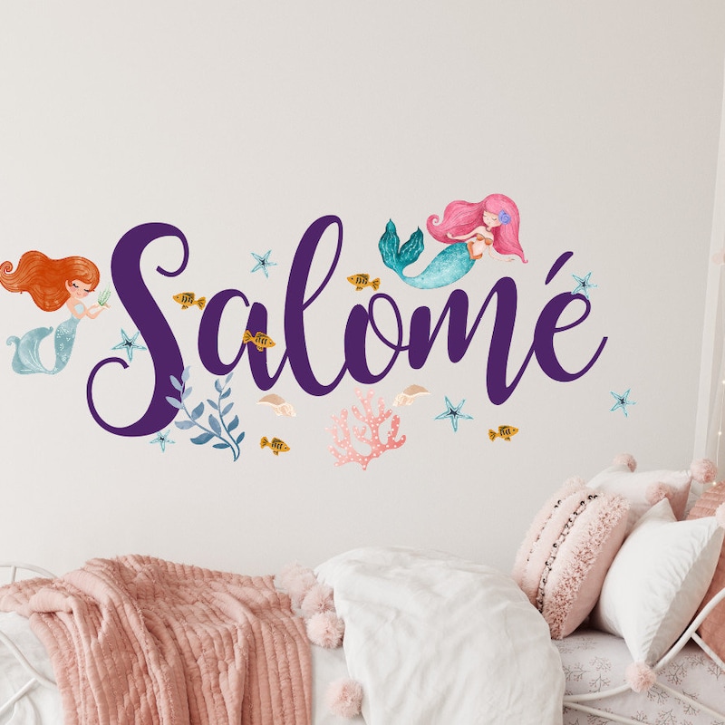 Mermaid Name Decal - Etsy